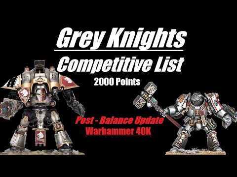 Grey Knights Competitive List Post Balance Update Warhammer 40K 10th ...