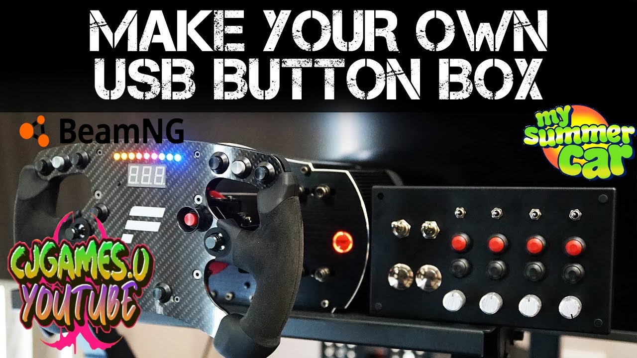 CJ's Projects On The Side - Let's Build A Sim Rig Button Box # ...
