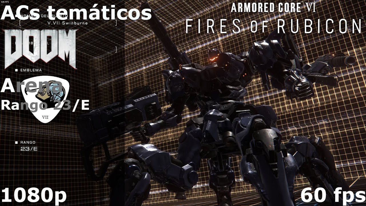 AC6 FoR [PC] | Arena con ACs temáticos | DOOM Slayer | Rango 23/E - YouTube