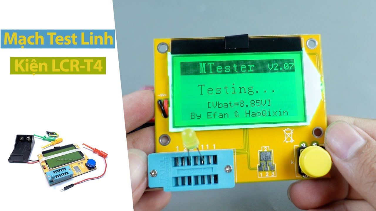 Mạch Test Linh Kiện LCR-T4 | Điện tử DAT - YouTube