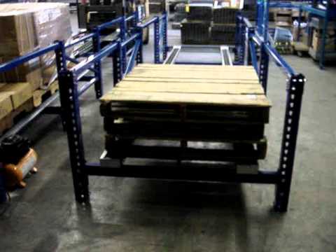 Empty Pallet Return Lane -- Pallet Release - YouTube