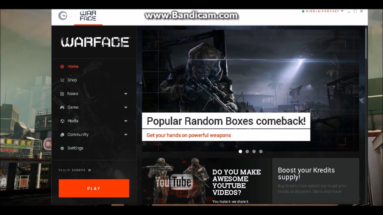 Warface Launcher Update - YouTube
