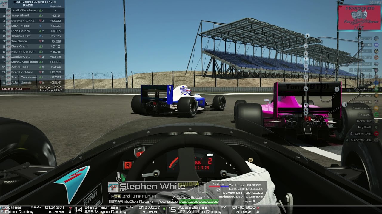 2023 03 04 rfactor 2 mod F1 Ferraris 1991 Bahrain Race 4 - YouTube