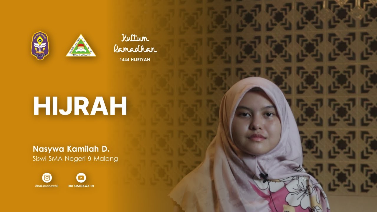 KULTUM RAMADHAN : "Hijrah" (Nasywa Kamilah D. / X - 7) - YouTube
