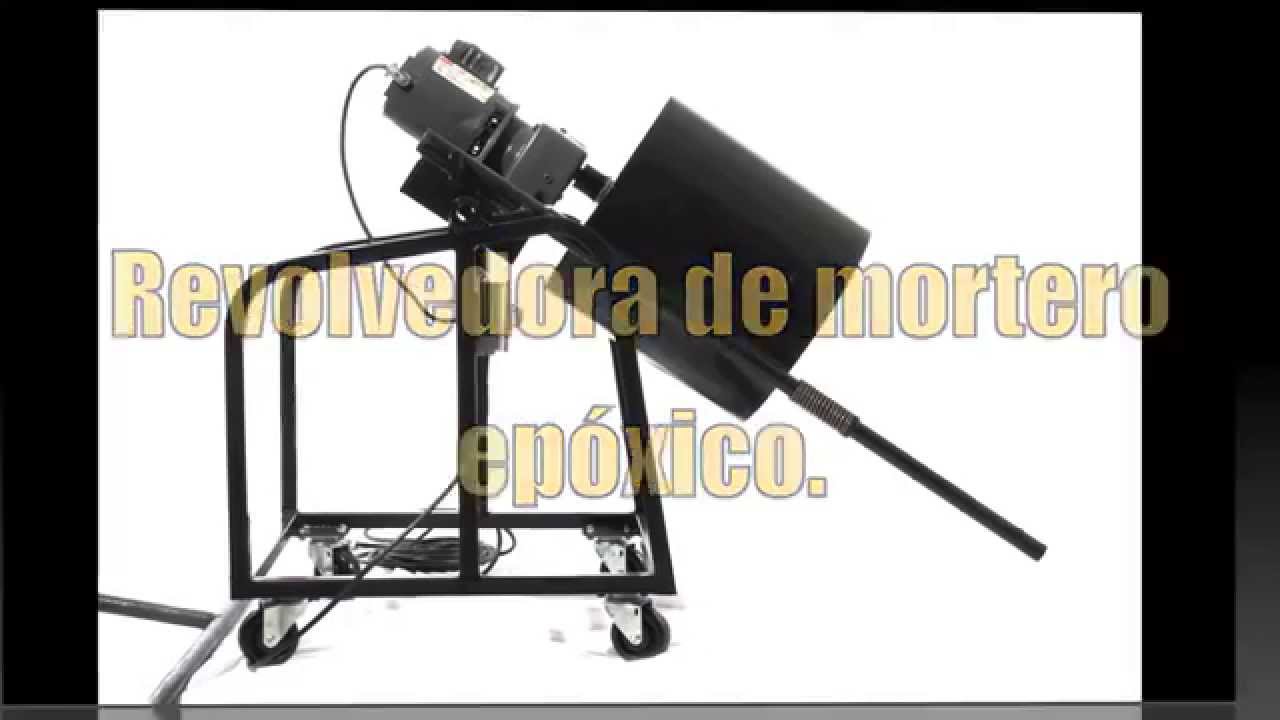 Revolvedora de mortero epóxico. - YouTube