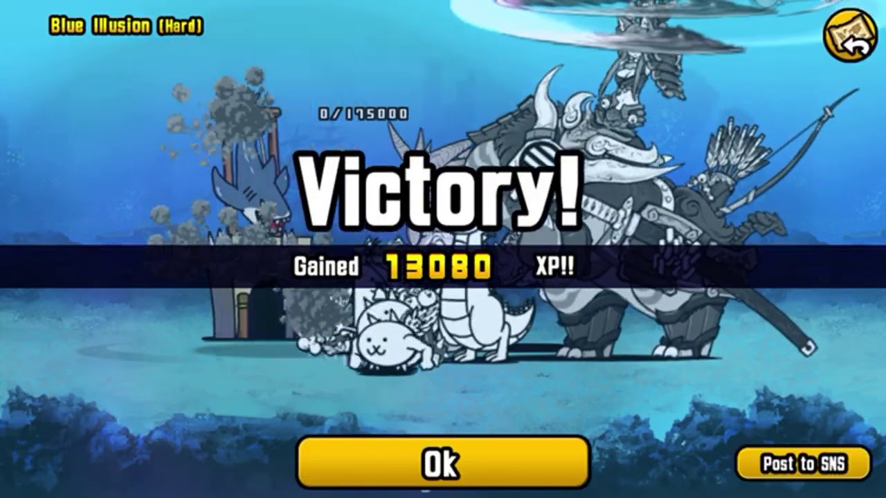 How to beat growing blue in battle cats - YouTube