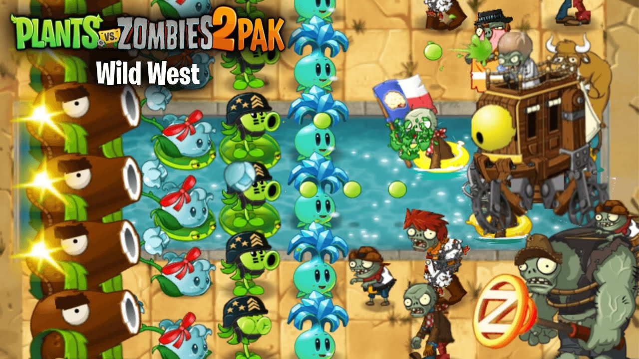 PvZ 2 PAK Wild West | Lightning Reed, Chicken Wrangler Zombie, Poncho ...