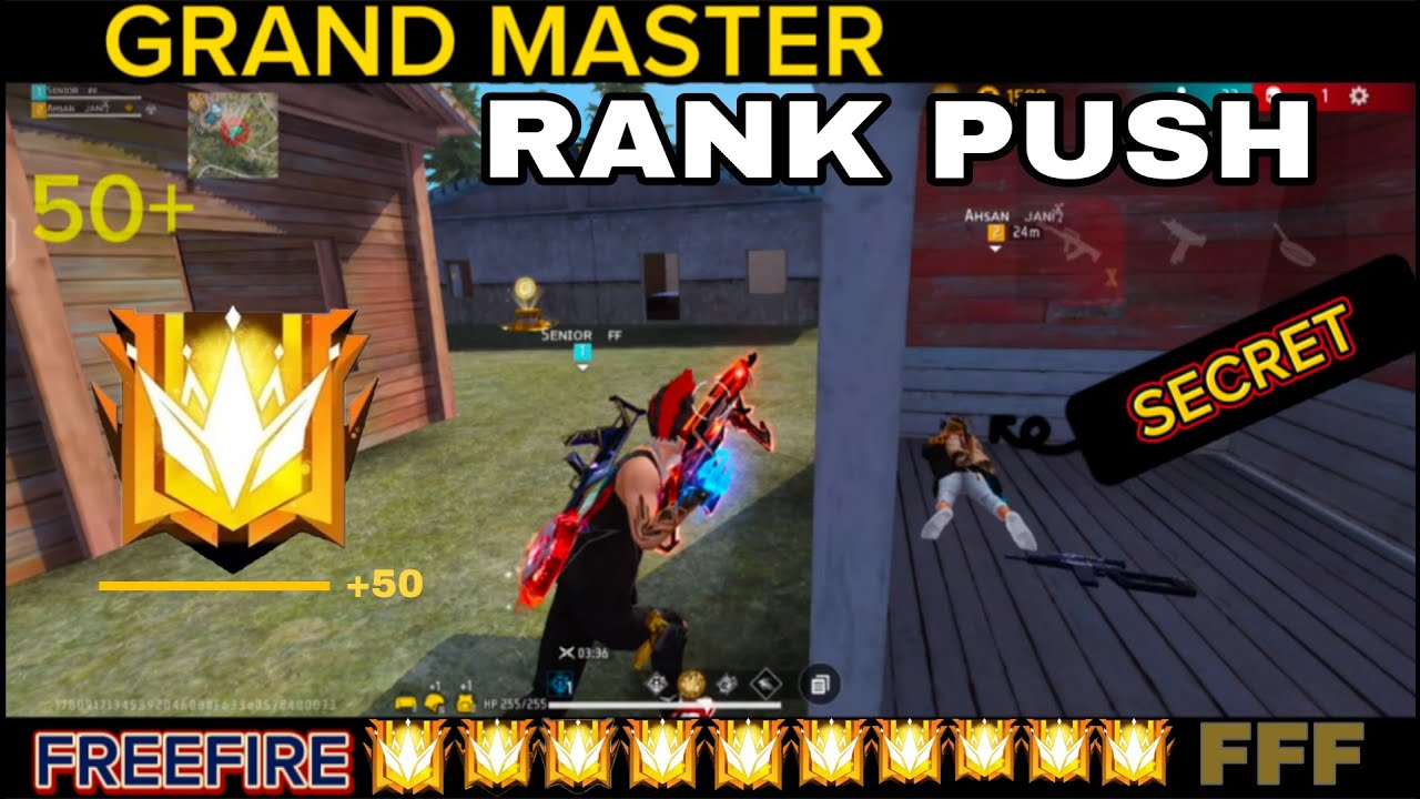 FREE FIRE GRAND MASTER PLAYER RUSH GAMEPLAY | FREEFIREWITHFUN # ...