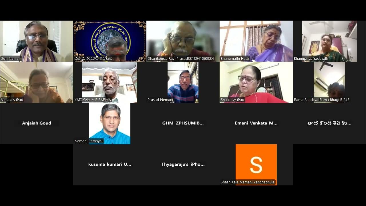 NEMANIsomayajulu avadhanamu 24 - YouTube