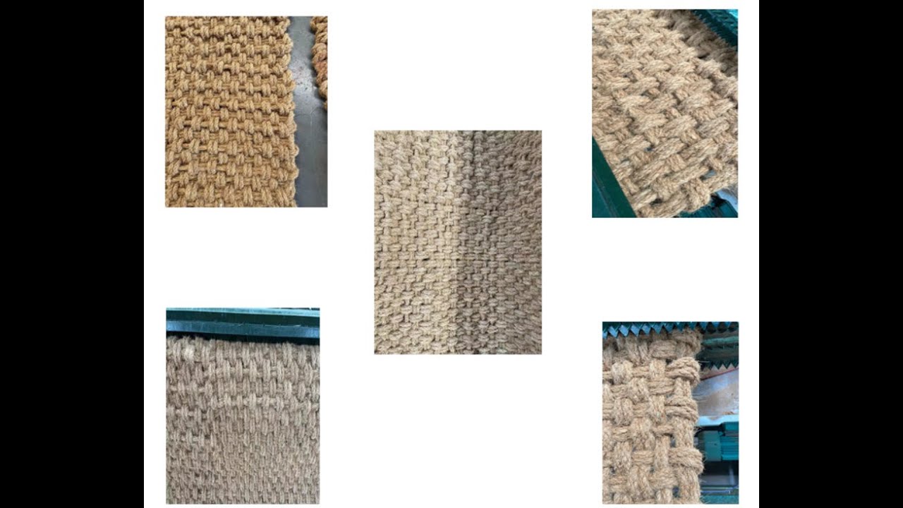 Hemp rope net weaving machine - YouTube