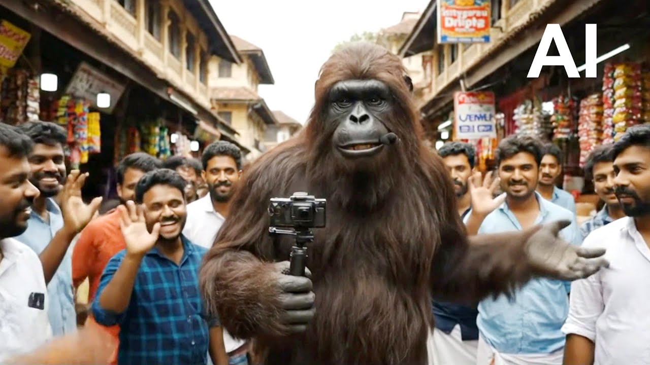 അങ്ങനെ ഞമ്മള് കോഴിക്കോട് എത്തി ഗയ്‌സ് AI Monkey vlog - YouTube