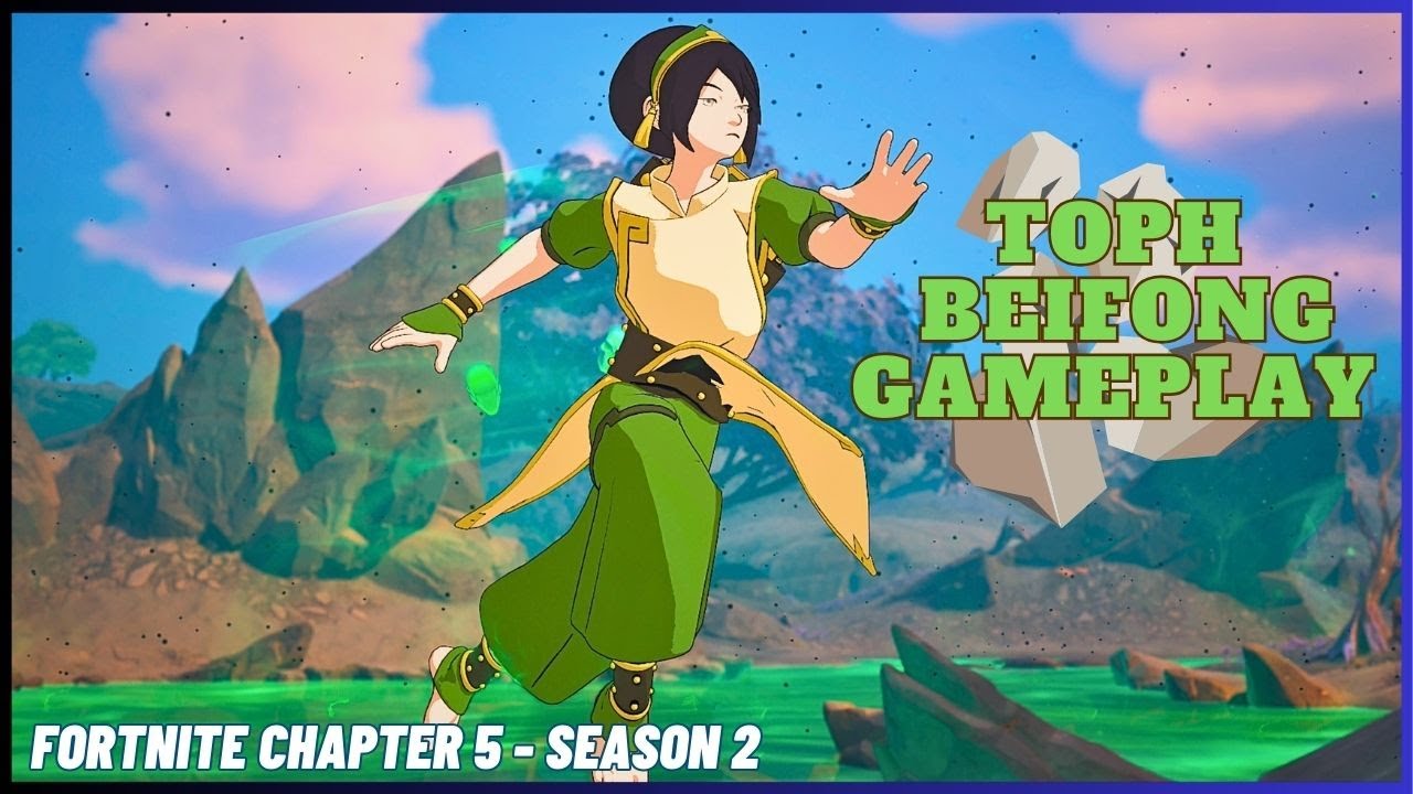 FORTNITE Chapter 5 - Season 2 TOPH BEIFONG Skin Gameplay. - YouTube
