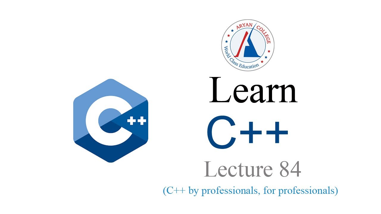 C++ Lecture 84 (manipulators program) - YouTube