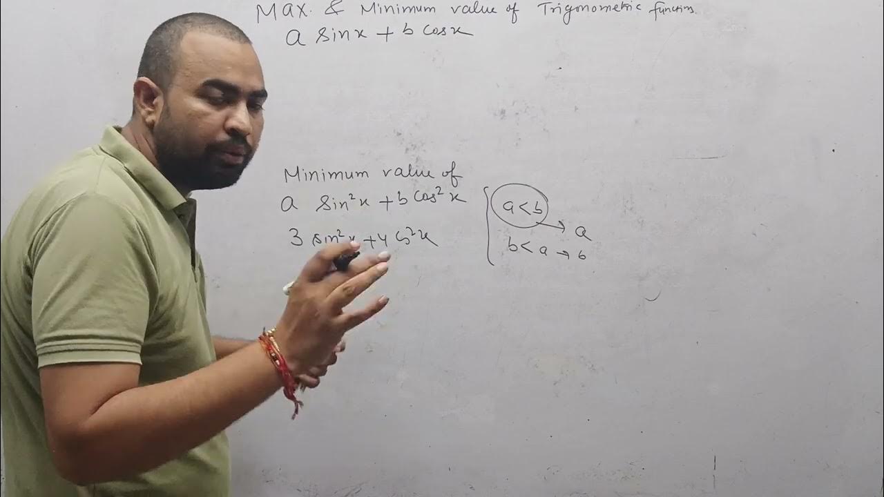 minimum and maximum value (NDA/jee) of a trigonometric function - YouTube