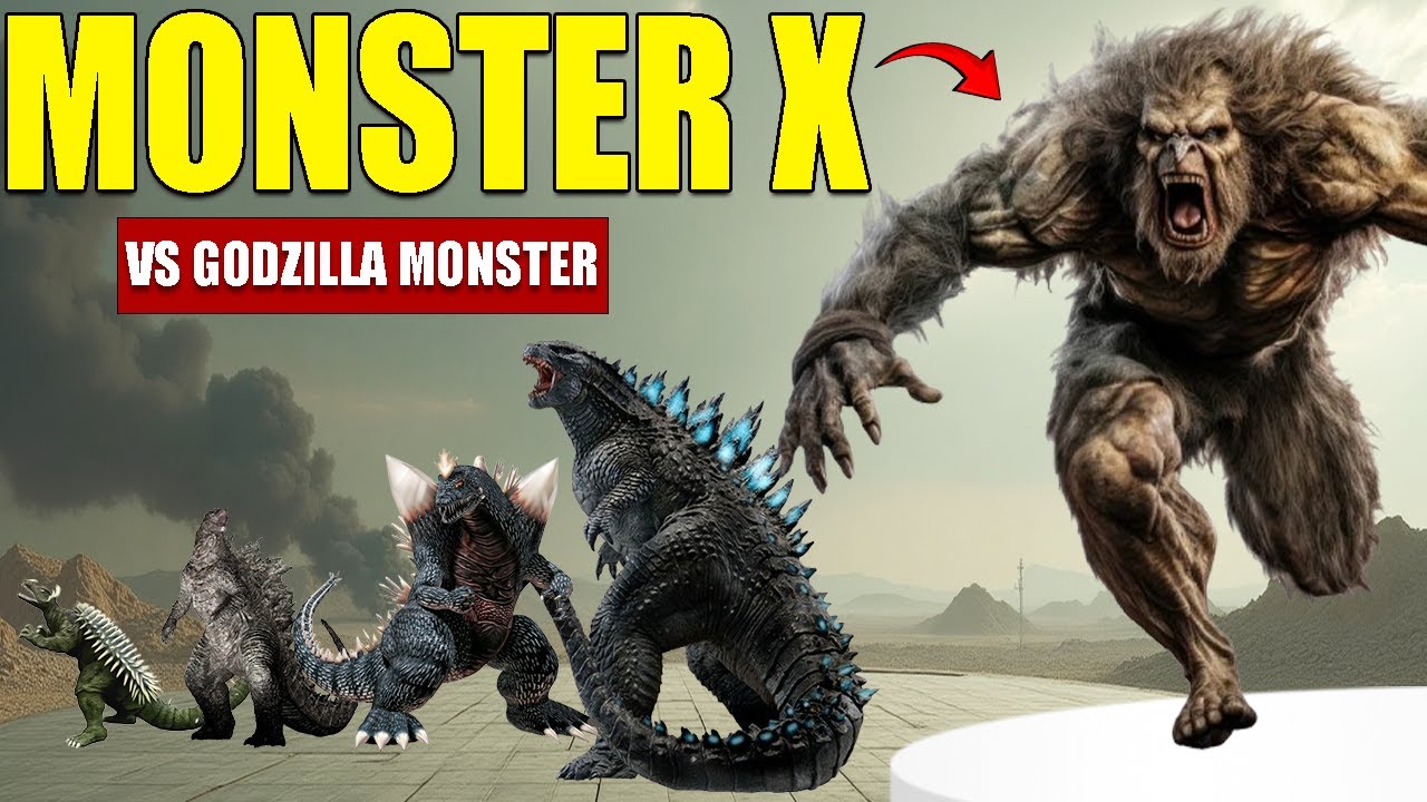 Monster X VS Godzilla Monsters | 3D Monster Size Comparison 2025 - YouTube