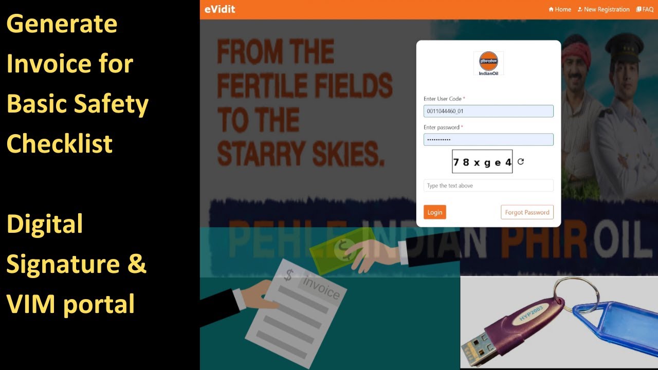 Generate Manual Invoice for Basic Safety Checks, Digital Signature ...