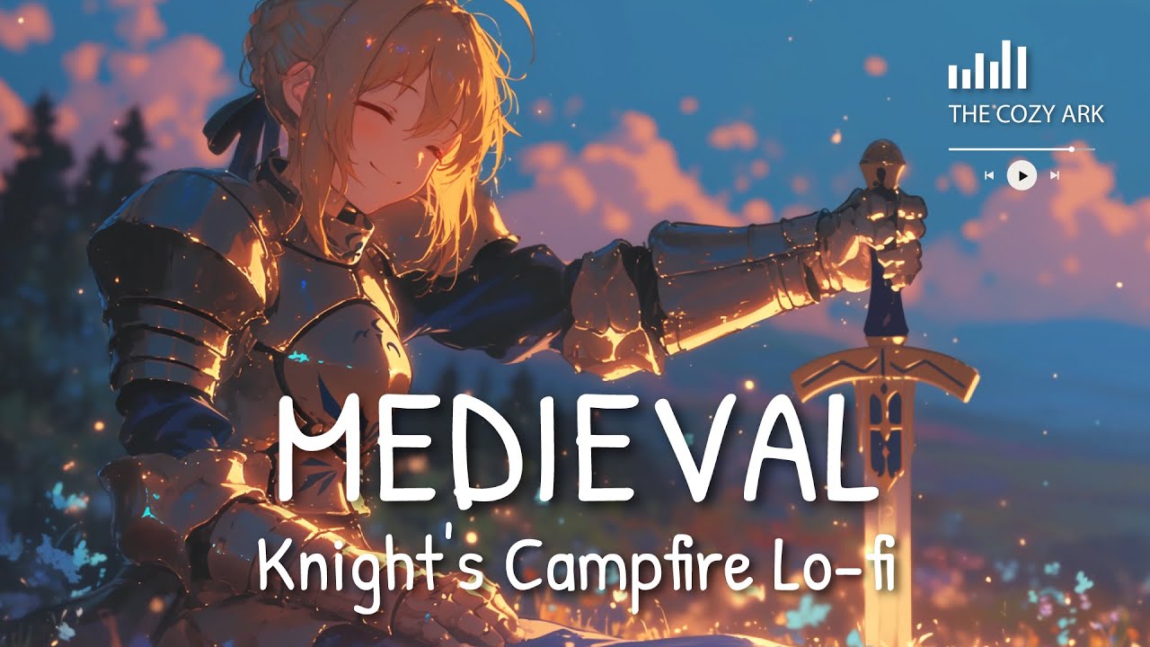 Knight’s Campfire Lo-fi 🔥🌙 | Lo-fi Music for Deep Rest & Medieval Night ...