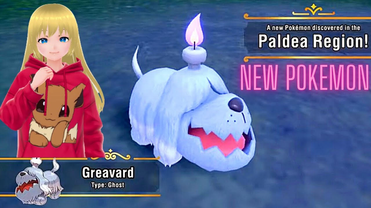 NEW POKEMON! Greavard The Ghost Type Dog! #pokemon - YouTube