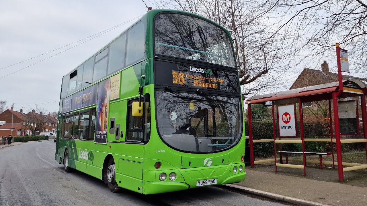 🚍Walkaround First Leeds 37666 YJ58 RSO Volvo B9 - YouTube