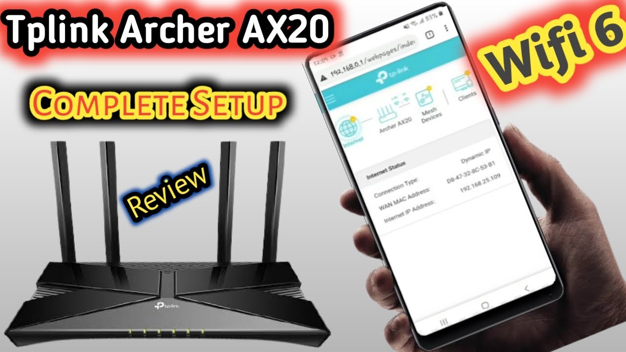 Wifi 6 Router | Tp-Link Archer Ax20 Complete Setup | Tp Link AX 1800 ...