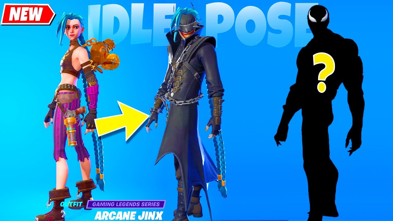 What Happens If Venom or Carnage uses JINX Idle Pose in Fortnite? シ ...