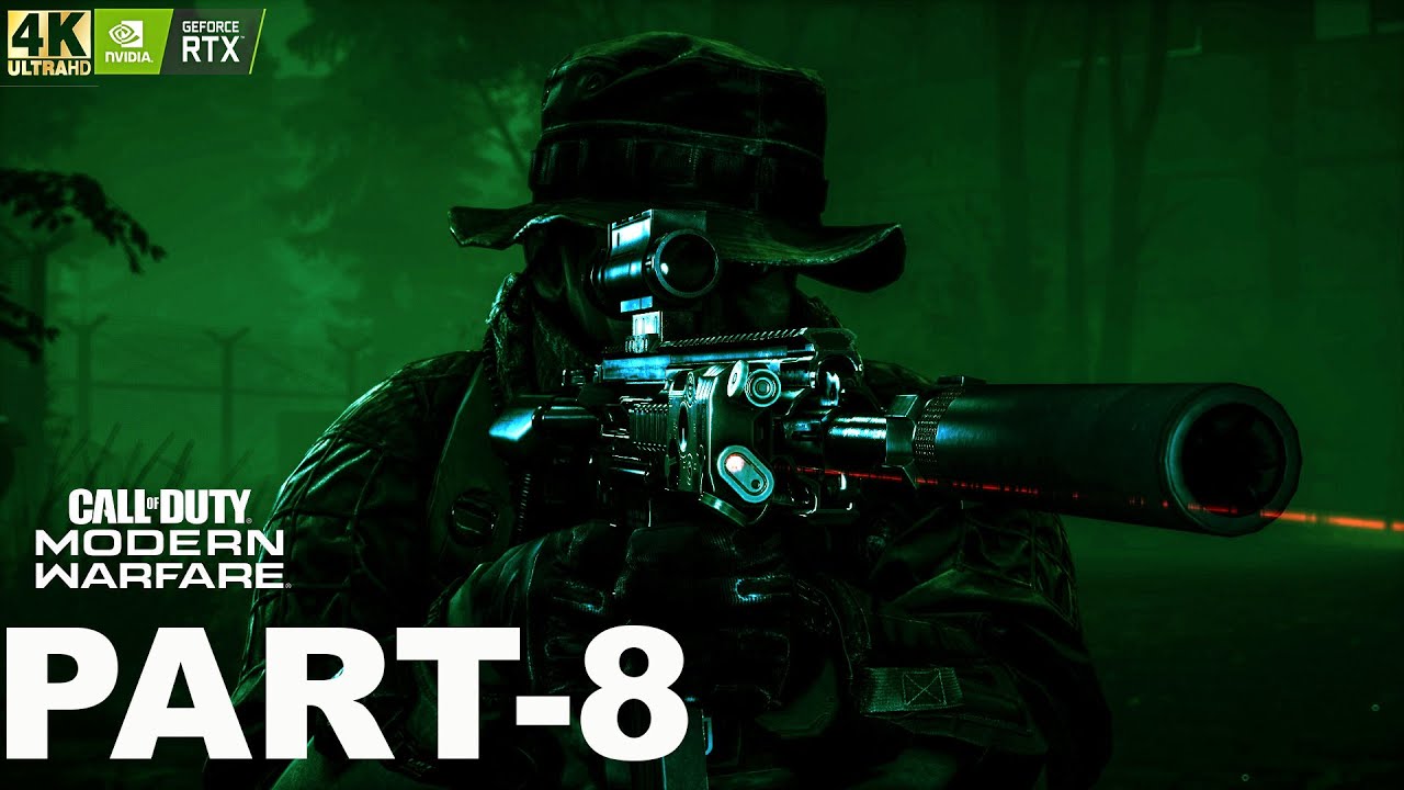CALL OF DUTY MODERN WARFARE Walkthrough Gameplay Part 8 - GOING DARK ...