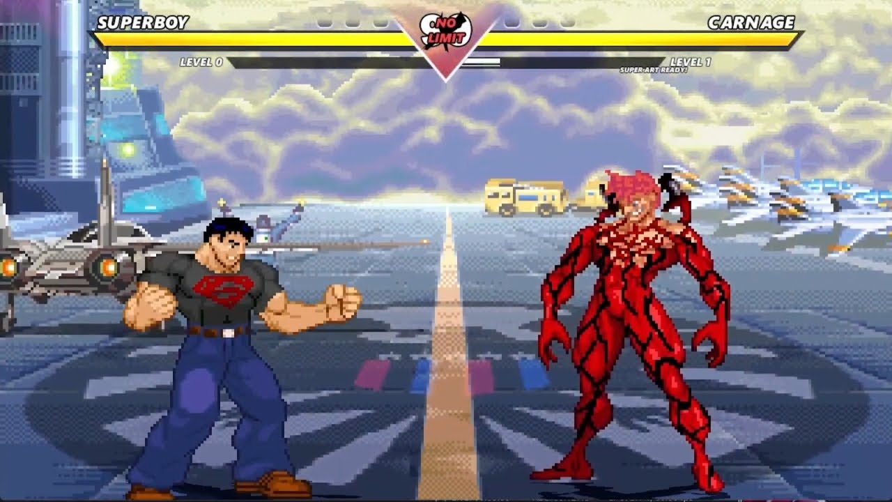 Superboy Vs Carnage | MARVEL VS DC MUGEN BATTLE - YouTube