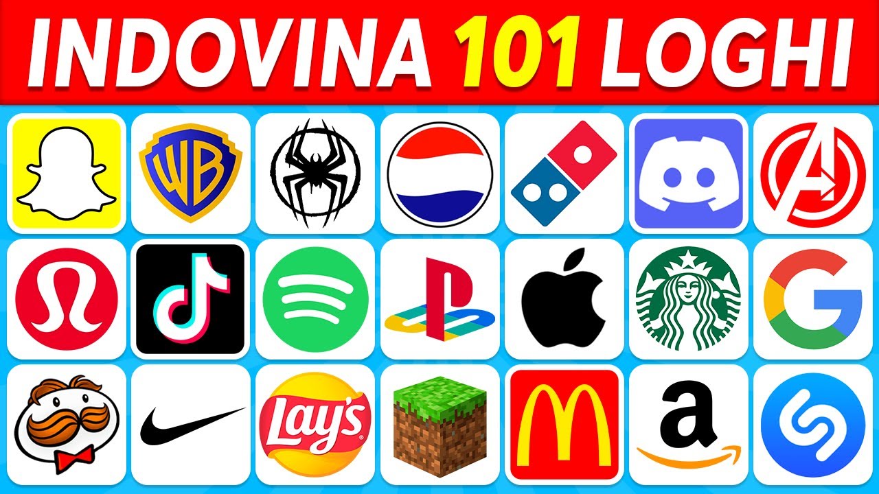Indovina il Logo in 3 Secondi | 101 Loghi Famosi | Logo Quiz 2024 - YouTube