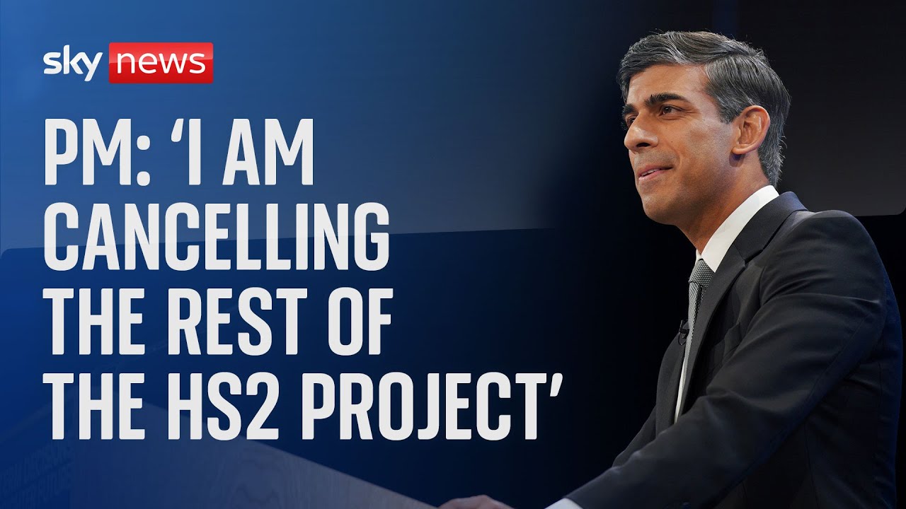 Rishi Sunak speech on HS2, education reforms and smoking - YouTube