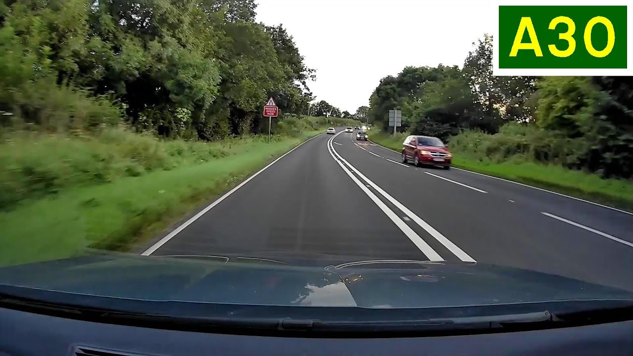 A30 - Upottery (A303) to Honiton (A35) - YouTube