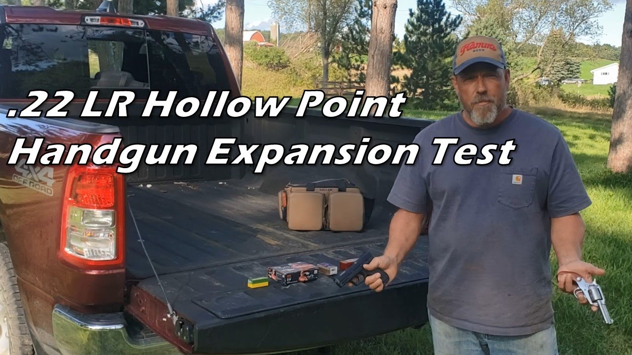 .22 LR Hollow Point Ammo Expansion Test - YouTube