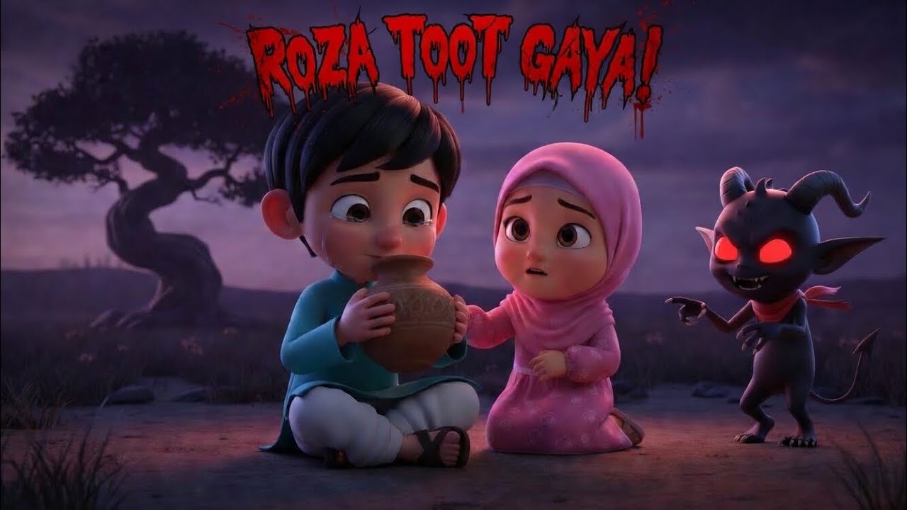 Roza Vs Shaitan | Islamic Moral cartoon story | Zainab aur Khadijah ...