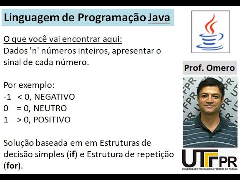 [Java] Aula 24: ifs + for: Sinal de um número inteiro - YouTube