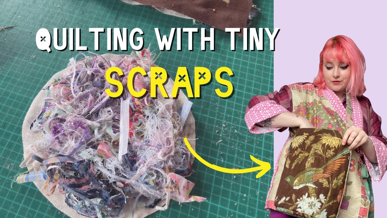 How to use your tiny scraps as wadding for quilting! + sampling a ...