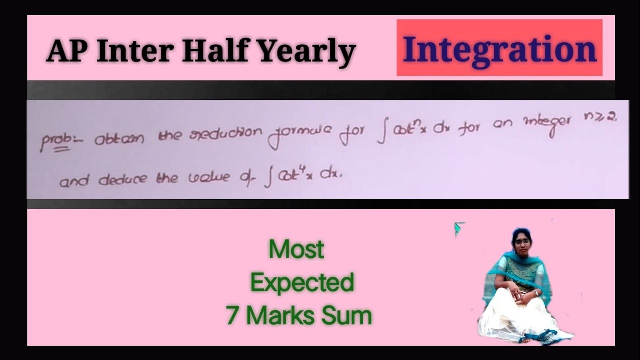 Integration Inter 2nd year || Integration || Maths2b Integration ...