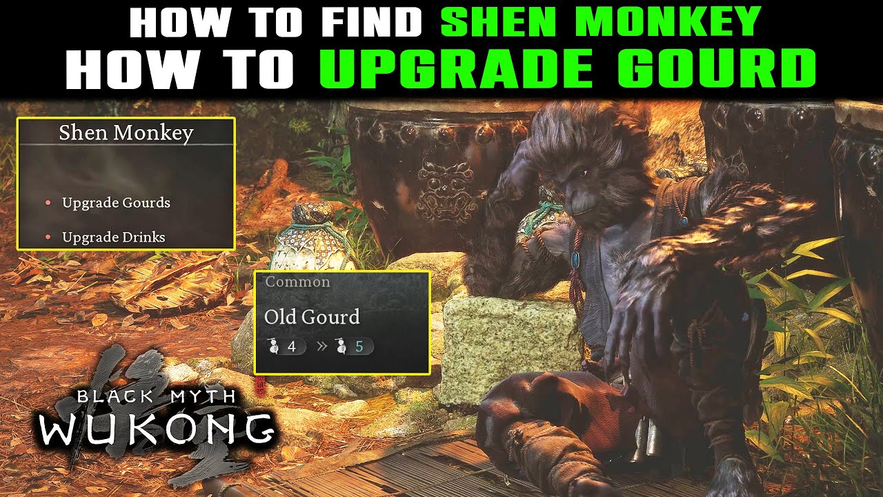 How to UPGRADE GOURDS & How to Find Shen Monkey | Upgrade Drinks ...