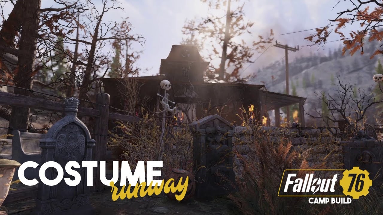 Halloween Costume Runway | Fallout 76 CAMP Build - YouTube
