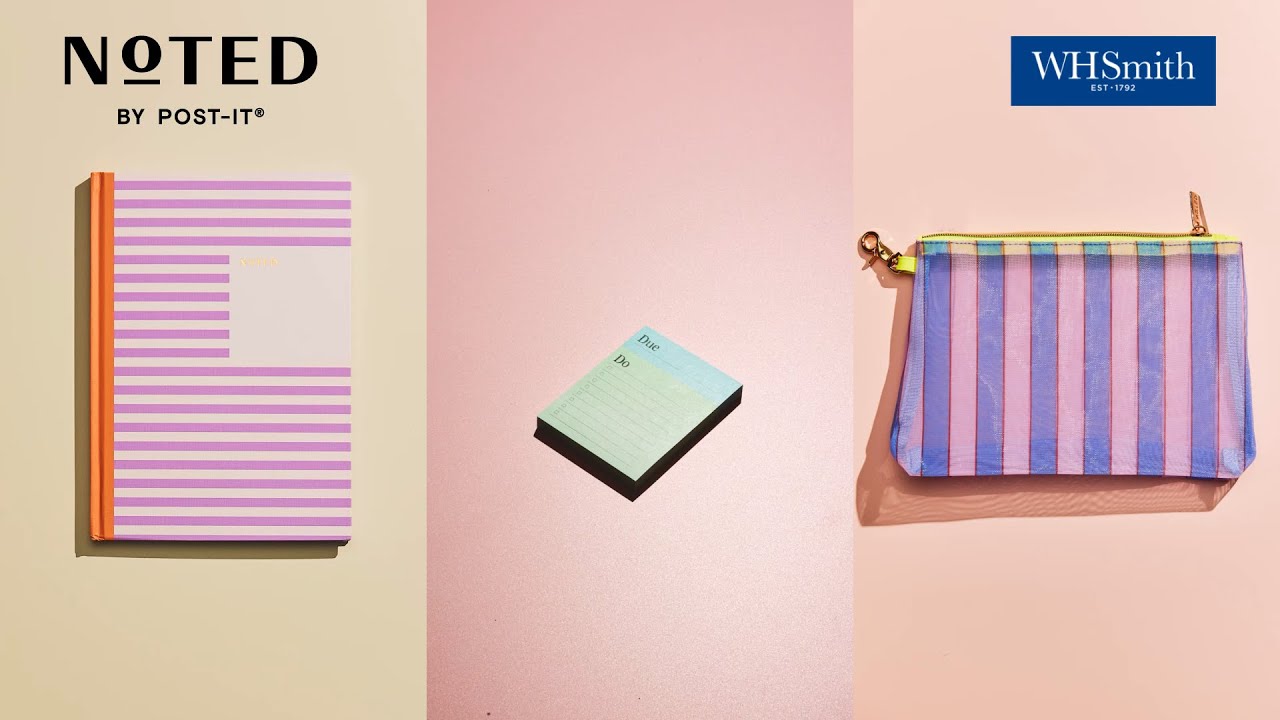 New stationary drop from Noted by Post-it® - YouTube
