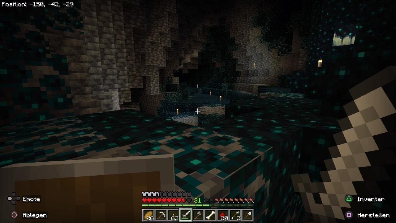 Minecraft finden wir endlich den Warden #minecraft New #026 - YouTube