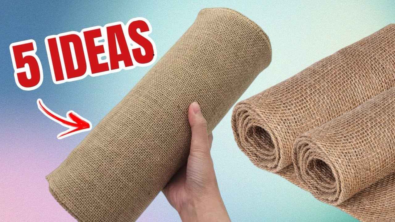 5 Jute Sewing Projects 5 amazing ideas with jute - YouTube