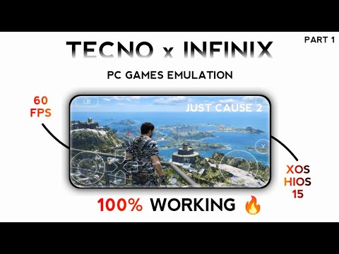 Just Cause 2 on Infinix & Tecno 🔥 PC Game on XOS/HIOS | Emulator Series Part 1