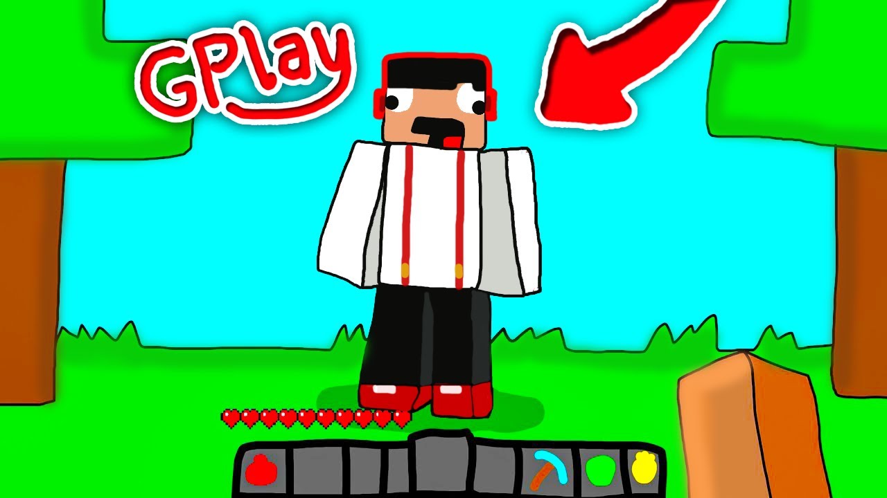 GPLAY GRA NA MALOWANYM ŚWIECIE W MINECRAFT?! GPLAY & LAKI - YouTube