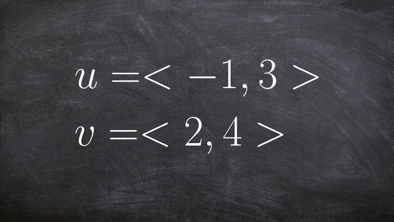 How to subtract two vectors by adding - YouTube