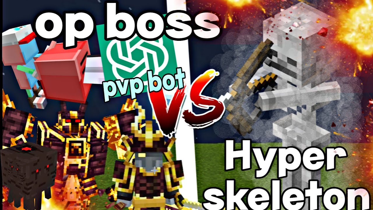 op boss vs hyper skeleton [mob battle] - YouTube