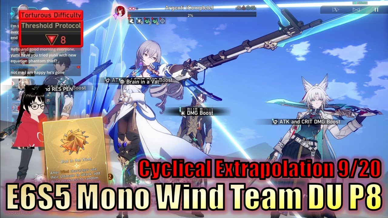 E6S5 Mono Wind Team vs Argenti Boss | "Bud in the Wind" Cyclical DU P8 - YouTube