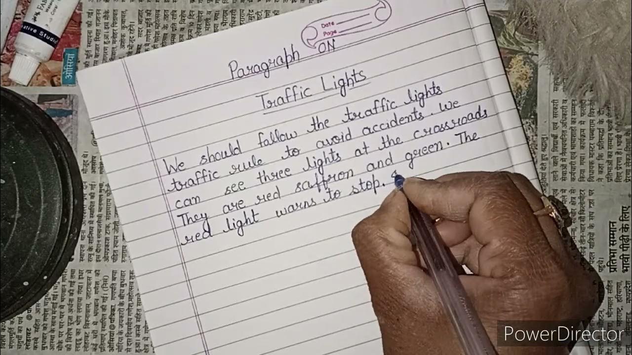 short paragraph on Traffic light || easy on traffic light - YouTube