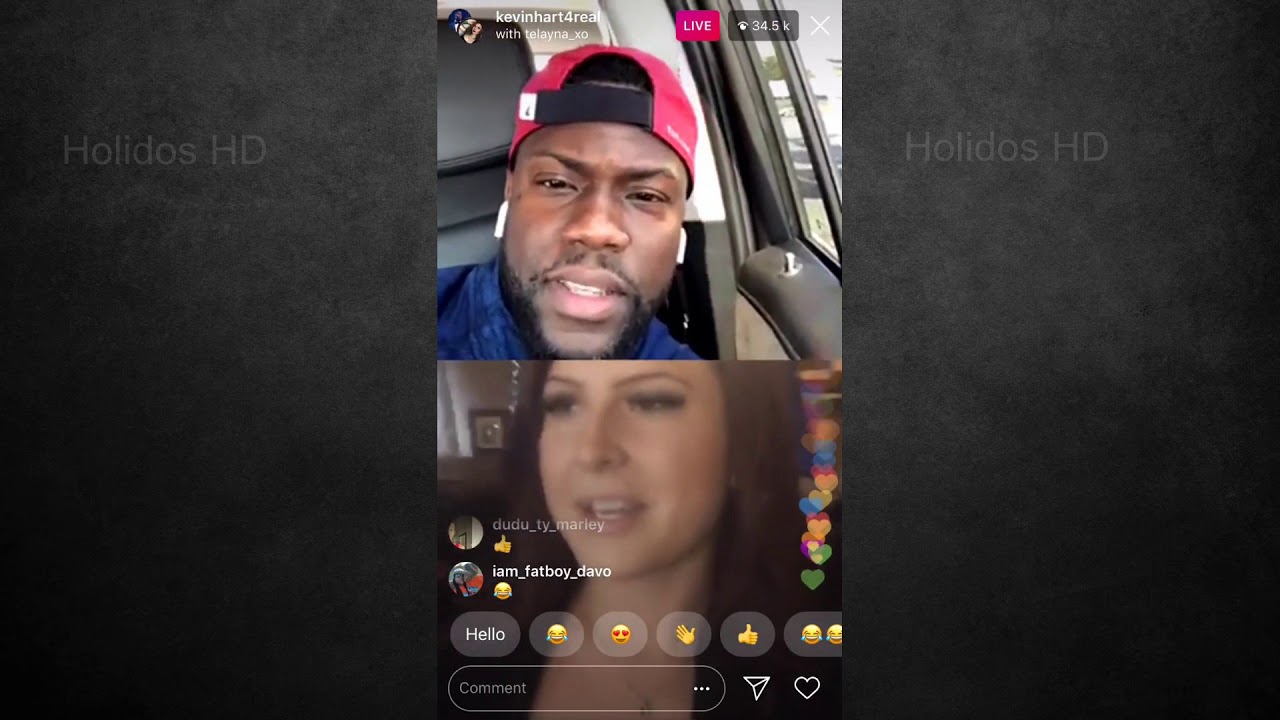 Kevin Hart goes on INSTAGRAM LIVE with his FAMILY and FANS!! - YouTube