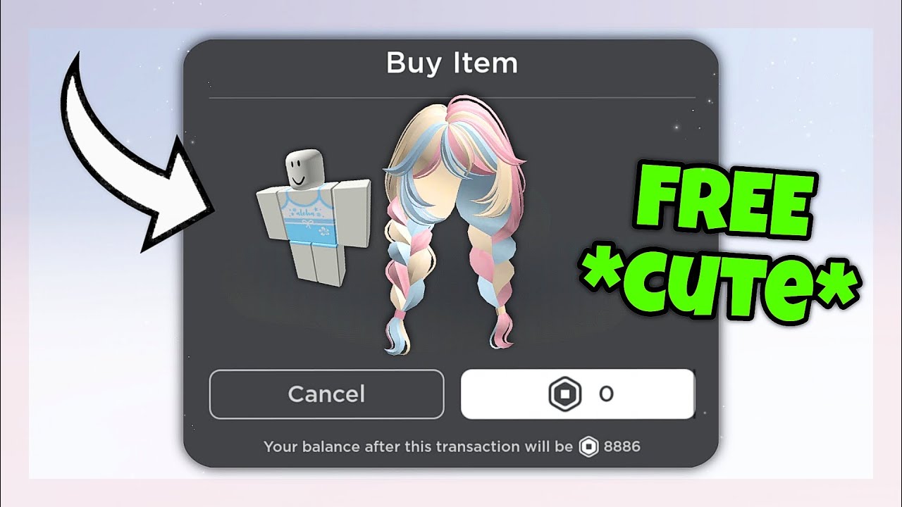 FREE HAIR & ITEMS COMPILATION ROBLOX - YouTube