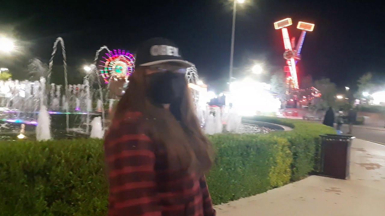 Part4》No Edit Vlog》Fountain of Majidi Land Erbil 》1st Time Using Gimbal ...