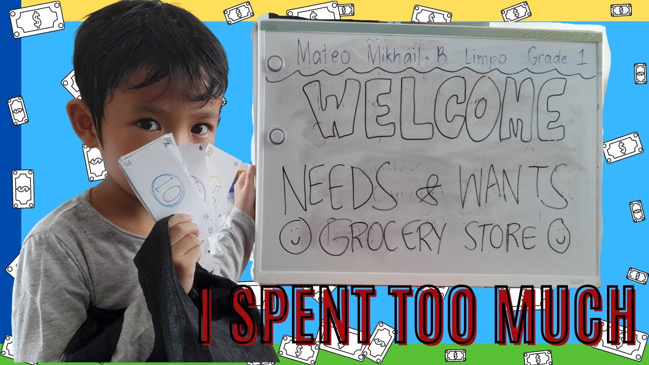 NEEDS vs WANTS Home Grocery Store | Mateo Monkey - YouTube